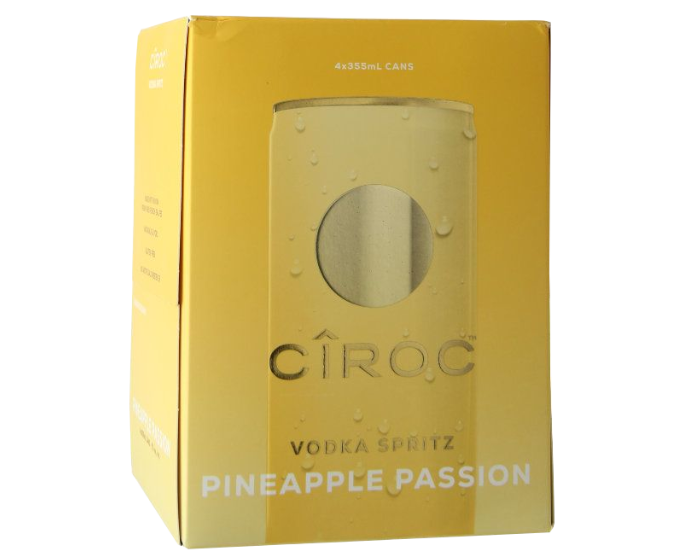 Ciroc Vodka Spritz Pineapple Passion 355ml 4-Pack can – Primo Weston