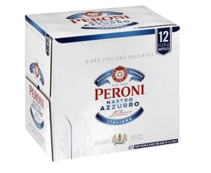 Peroni Nastro Azzurro 11.2oz 12-Pack Bottle – Primo Weston